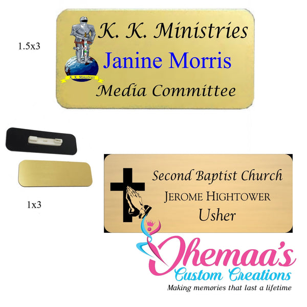 Name badge| custom pins| personalized name badge| personalized pin| cu ...